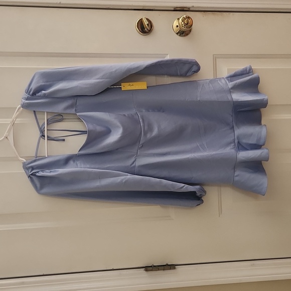 Forever 21 | Dresses | Periwinkle Blue Long Sleeve Mini Dress Beautiful ...